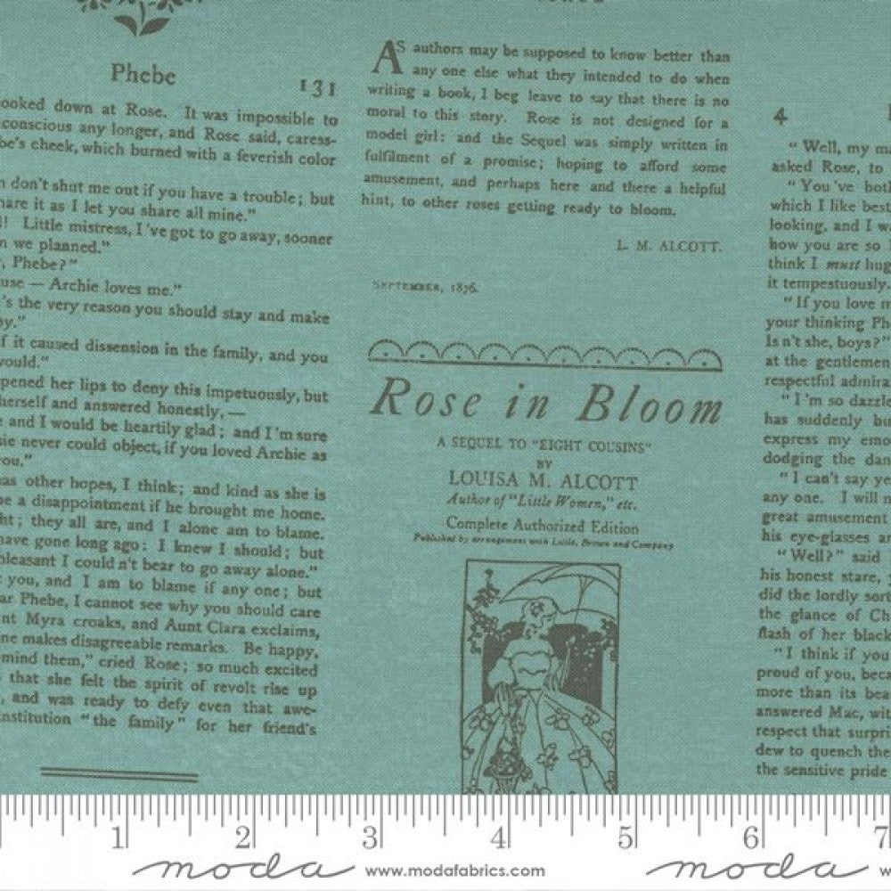 L M Alcott type, green- Love Note – Pinkpossum